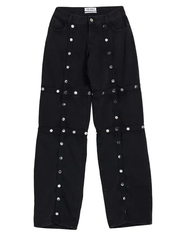 Attico Wide-leg Jeans With Studs