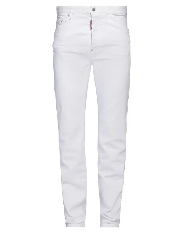 Dsquared2 Straight-leg Jeans With Brand Logo - White