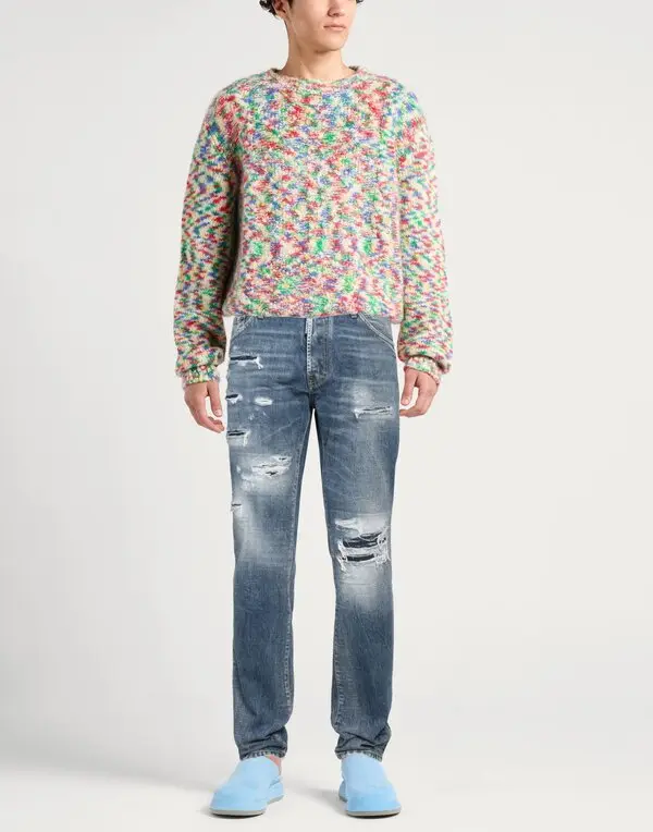 Dsquared2 Tapered Distressed Denim Jeans - Blue