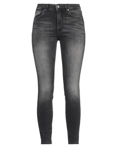 Armani Exchange Cotton Elastane Cow Leather Skinny Jeans - Black