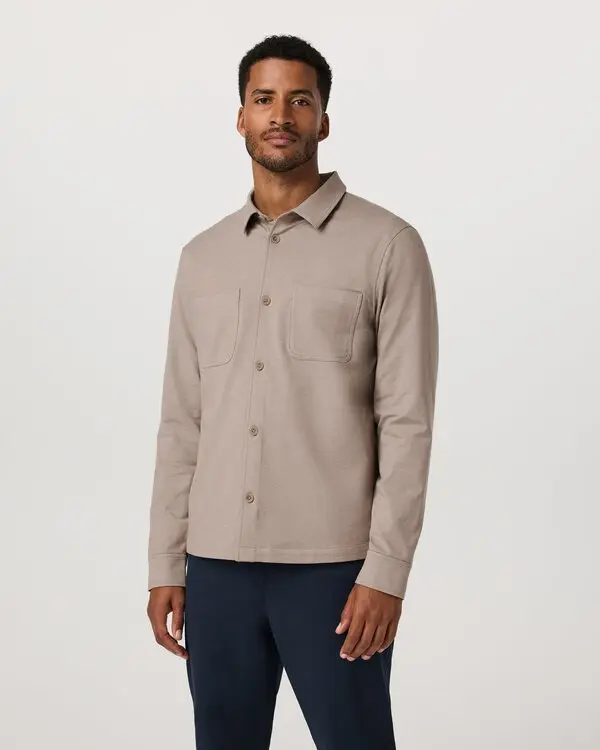 Vuori Coronado Shirt Jacket - Pumice Heather