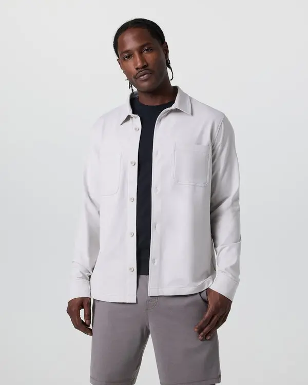 Vuori Coronado Shirt Jacket - Salt Heather