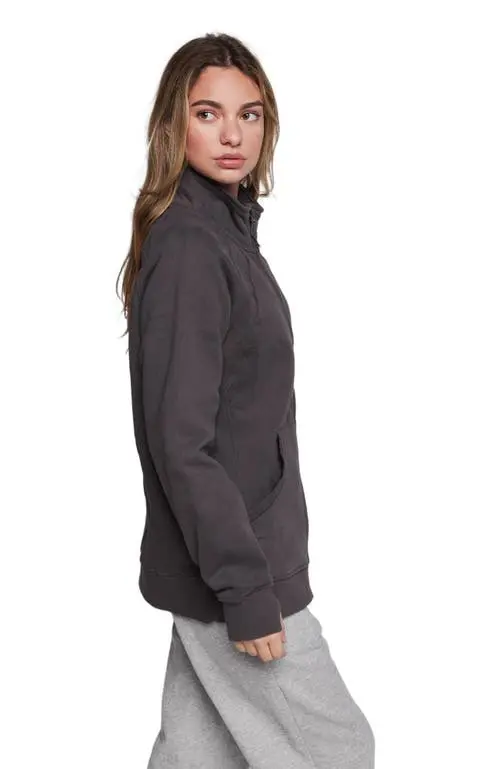 REBODY Effortless Fleece Oversized Jacket - Phantom Grey