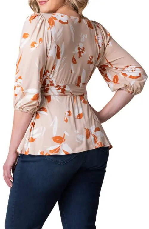 KIYONNA Nina Wrap Top - Sunset Blooms