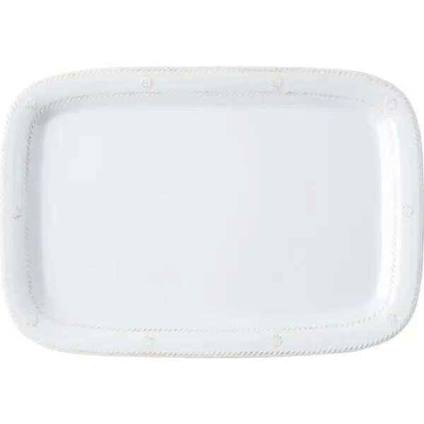JULISKA Berry & Thread Melamine Serving Tray - Whitewash