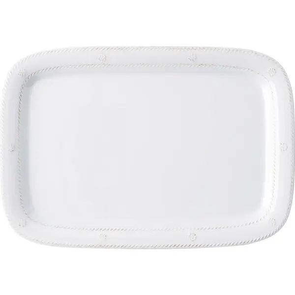 JULISKA Berry & Thread Melamine Serving Tray - Whitewash