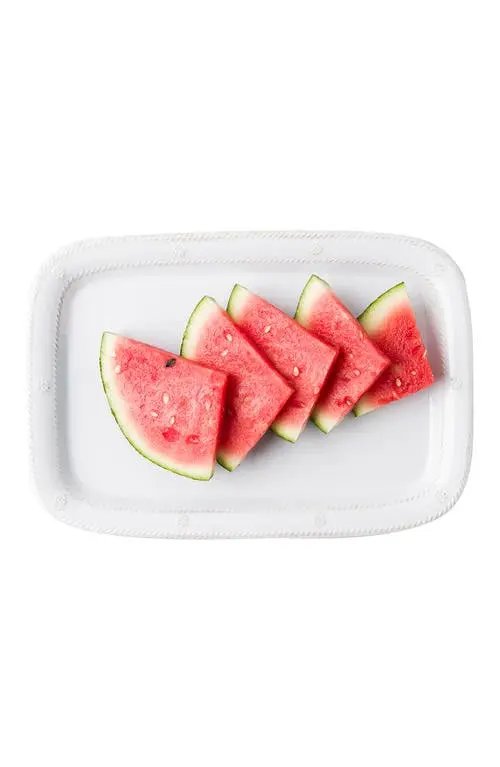 JULISKA Berry & Thread Melamine Serving Tray - Whitewash