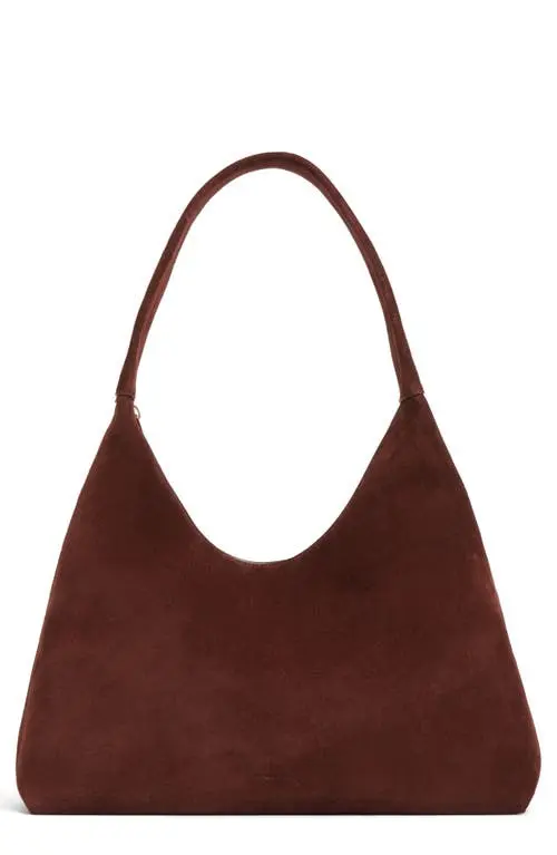 MANSUR GAVRIEL Candy Suede Shoulder Bag - Chocolate