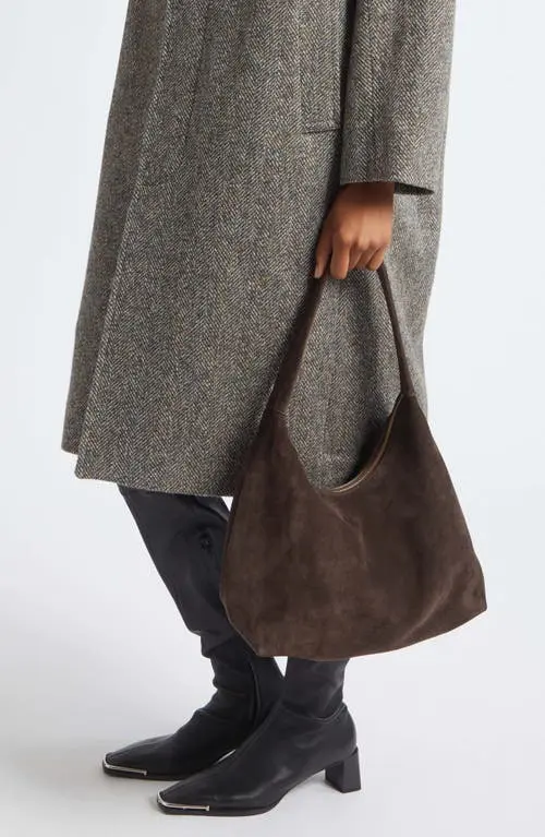 MANSUR GAVRIEL Candy Suede Shoulder Bag - Ebony