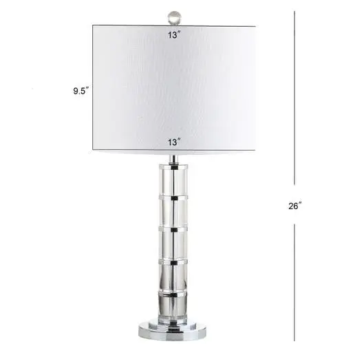 JONATHAN Y Hailey Crystal Led Table Lamp