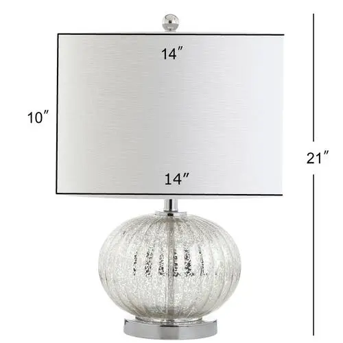 JONATHAN Y Judith Mercury Glass Led Table Lamp