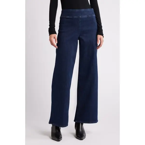 FRAME Jet Set Slim Palazzo Pull-on Jeans