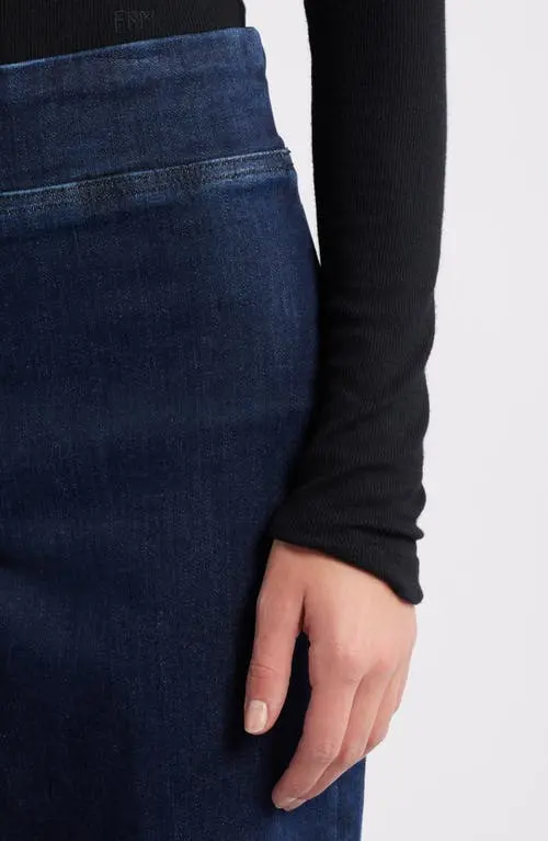 FRAME Jet Set Slim Palazzo Pull-on Jeans