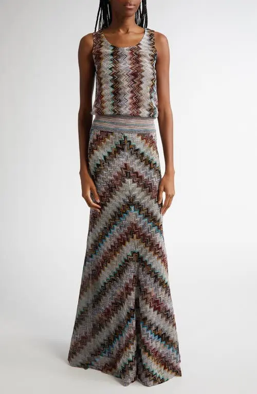 Missoni Metallic Zigzag Sweater Tank