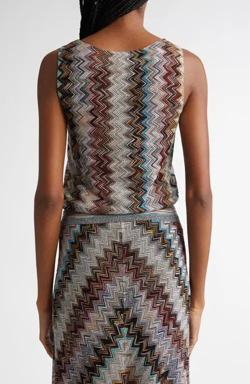 Missoni Metallic Zigzag Sweater Tank