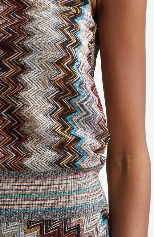 Missoni Metallic Zigzag Sweater Tank