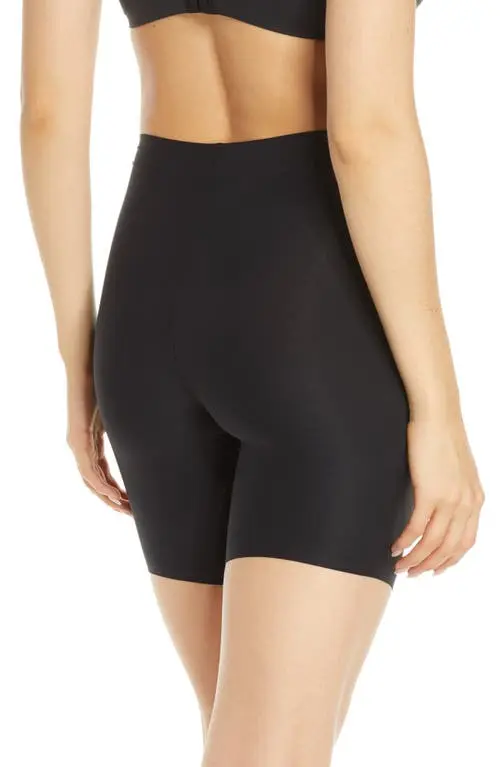 Chantelle Soft Stretch Seamless High Waist Mid-thigh Shorts - Black