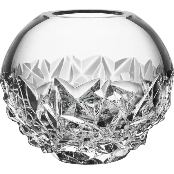 ORREFORS Carat Lead Crystal Globe Vase - Clear - Small