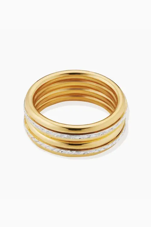 ORADINA 14k Two Tone Gold Ring