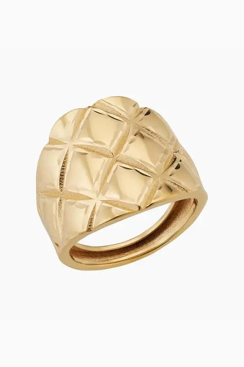 ORADINA 14k Gold Diamondback Ring - Yellow Gold