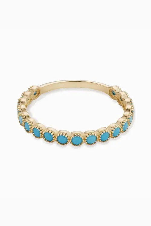 ORADINA 14k Gold Ring With Turquoise