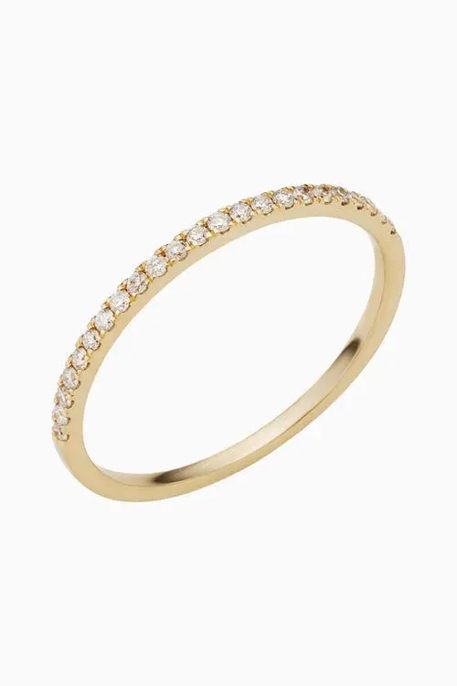 ORADINA 14k Gold Diamond Stack Ring - Yellow Gold