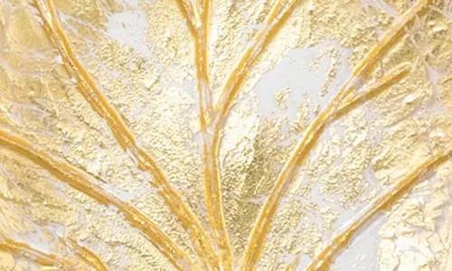 VIETRI Moon Glass Leaf Salad Plate