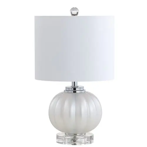 JONATHAN Y Pearl Glass/crystal Led Table Lamp - White/cream