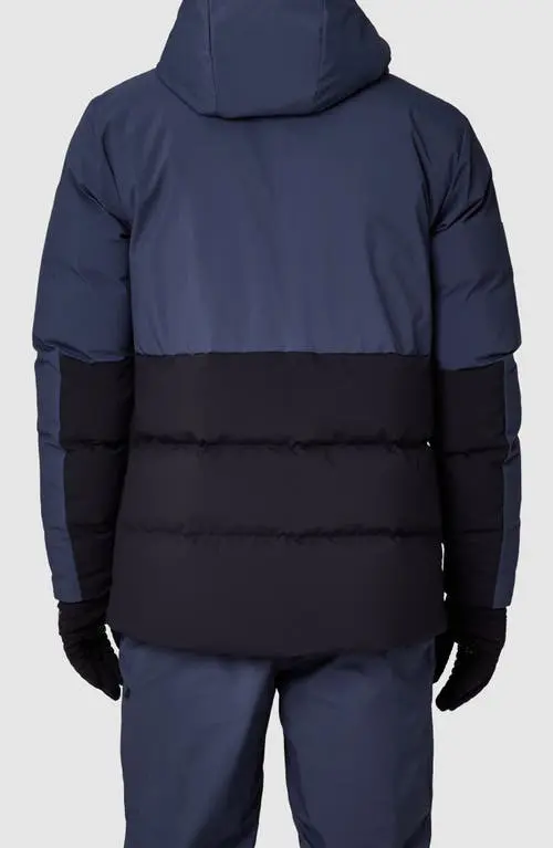 OUTDOOR RESEARCH Snowcrew 700 Fill Power Down Hooded Jacket - Atlantic/black