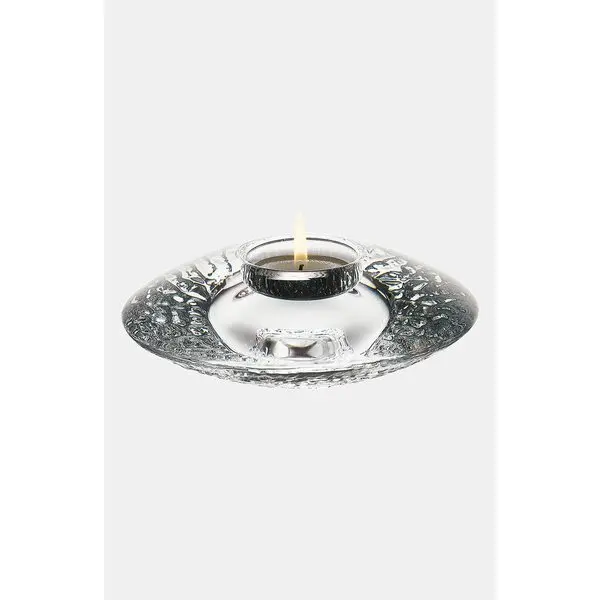 ORREFORS Discus' Votive Candle Holder - No Color