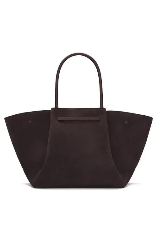 DEMELLIER New York East/west Leather Tote - Bordeaux