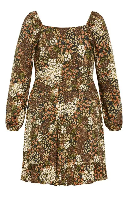 City Chic Tilly Floral Print Minidress