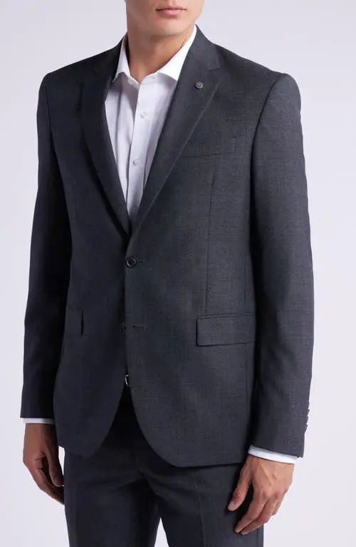 All Saints Ross Slim Fit Solid Grey Wool Sport Coat Suit Separate