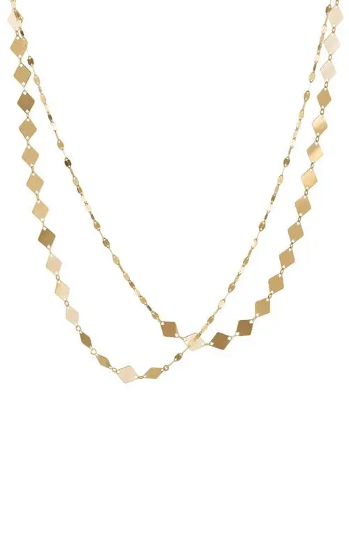 Lana Jewelry Kite Blake Remix 14k Gold Double Strand Necklace - Yellow Gold