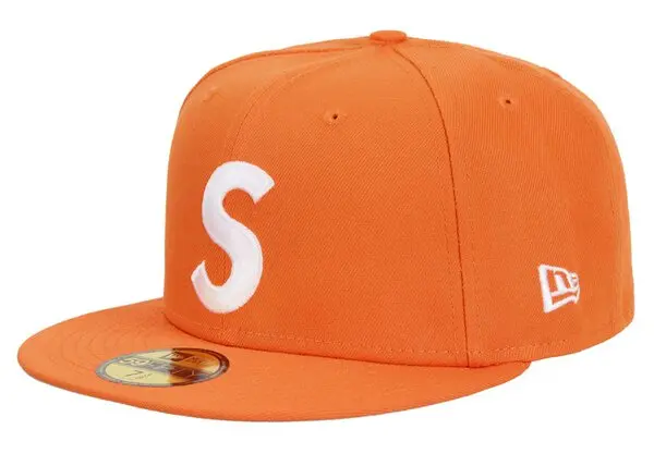 Supreme Screw Ball S Logo New Era 59fifty Fitted Hat - Orange