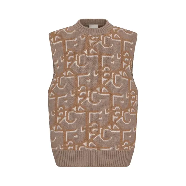 Dior X Cactus Jack Oversized Sleeveless Sweater - Brown