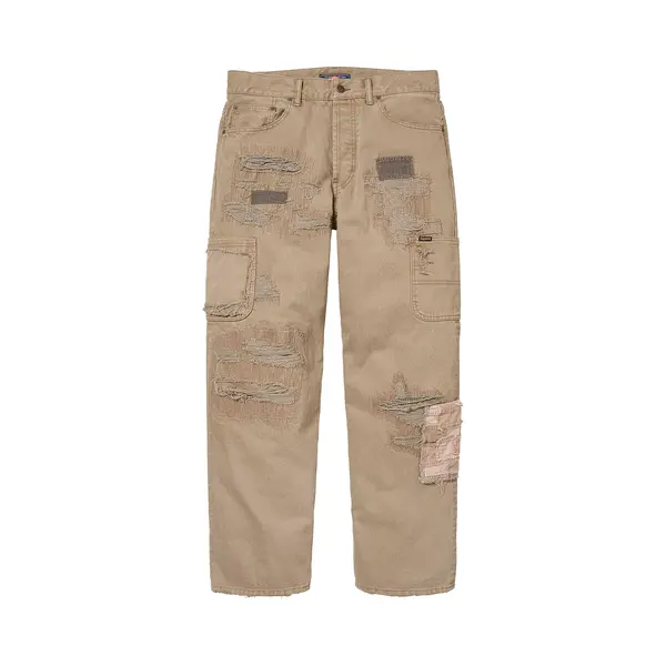 Supreme X Blackmeans Mended Loose Fit Jean - Tan