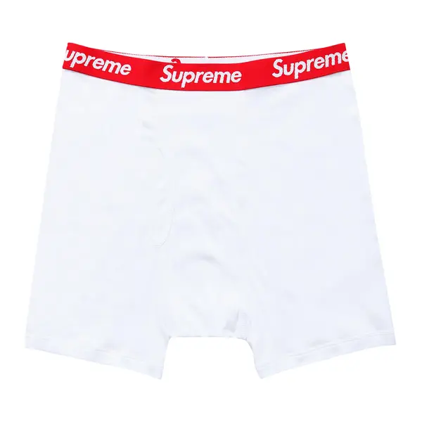 Supreme X Hanes Boxer Briefs - White
