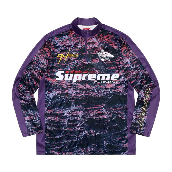 Supreme Waves Zip Pullover - Purple