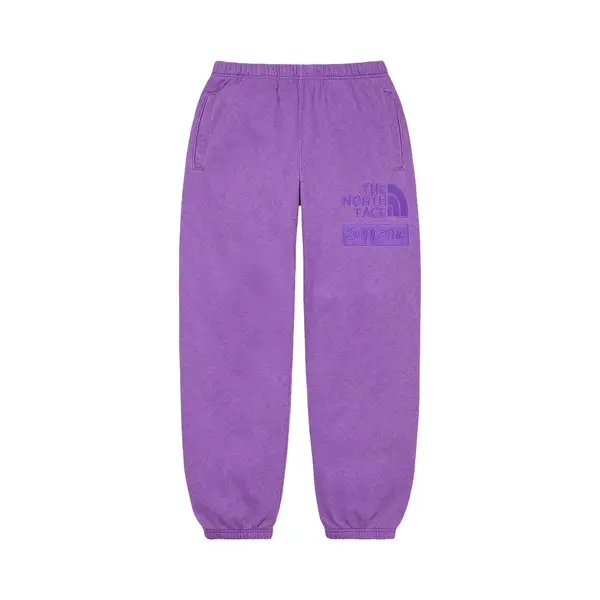Supreme X The North Face Pigment Printed Sweatpant - Purple