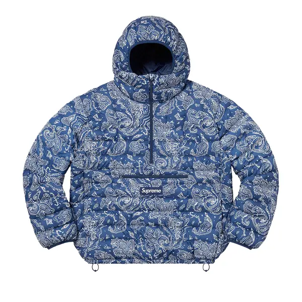 Supreme Micro Down Half Zip Hooded Pullover