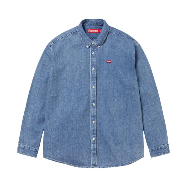 Supreme Small Box Denim Shirt - Blue