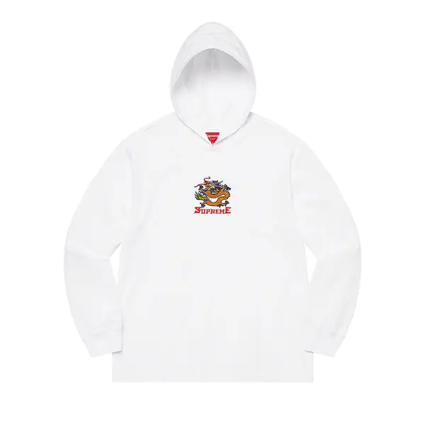 Supreme Dragon Hooded Long-sleeve Top
