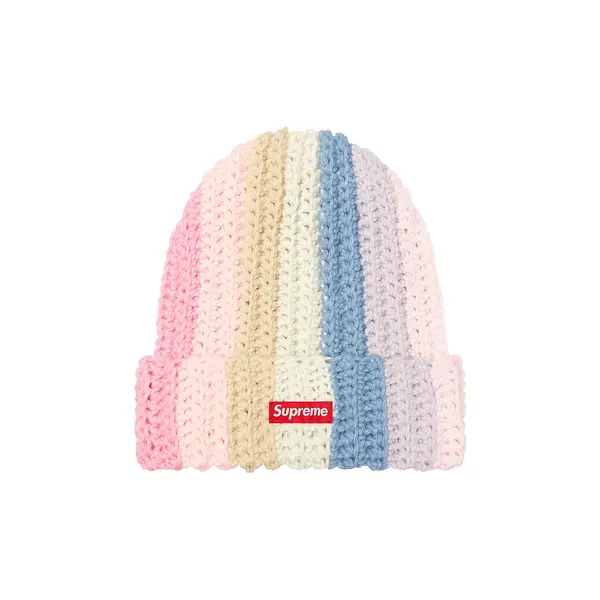 Supreme Gradient Crochet Beanie - Pink