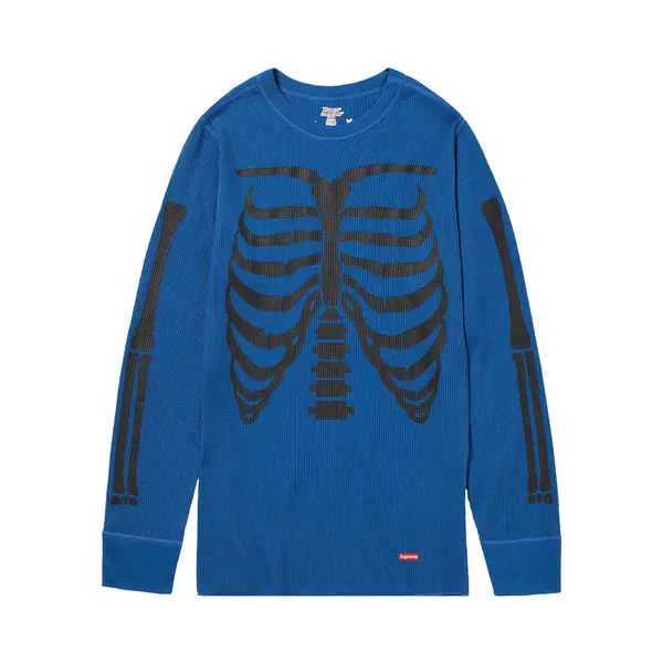 トップス Supreme / Hanes Bones Thermal Crew Blue Supreme Hanes Bones Thermal Crew (1 Pack) Blue Men's - FW23 - US