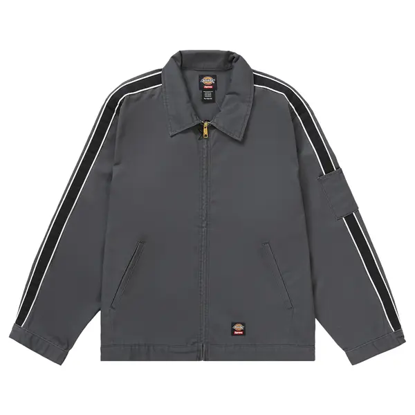 Supreme X Dickies Stripe Eisenhower Jacket - Grey