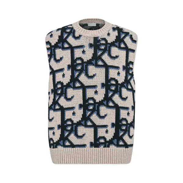 Dior X Cactus Jack Oversized Sleeveless Sweater - Tan
