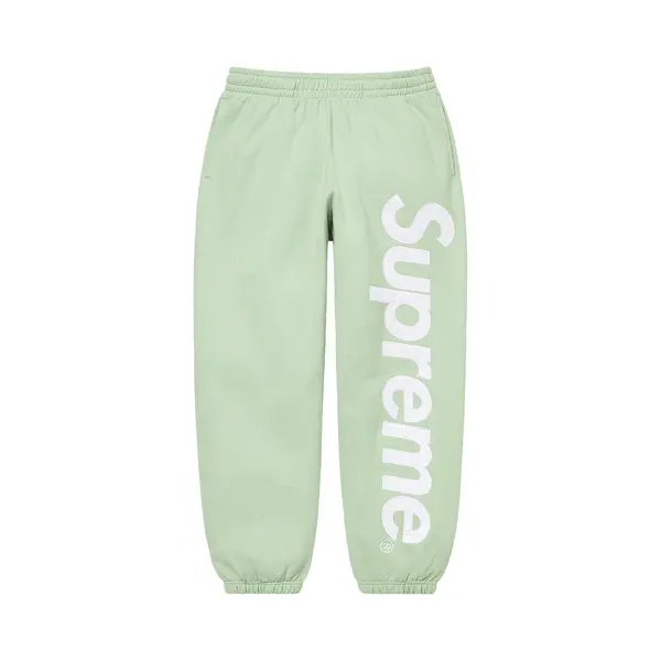 Supreme Satin Appliqué Sweatpant 'mint - Green