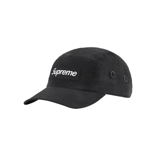 Supreme Broken Camo Camp Cap - Black