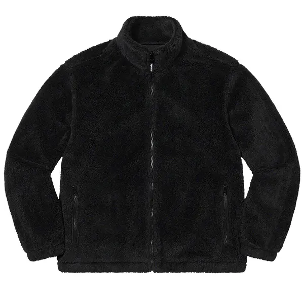 Supreme Star Fleece Jacket - Black